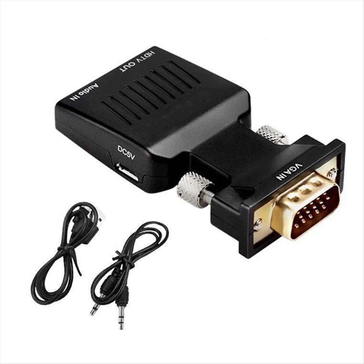 Adaptador Convertidor VGA A con Audio y Alimentación AV para PC, para ...