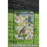 Toland Home Garden Bluebirds & Daisies Bird Welcome Flag Double Sided ...