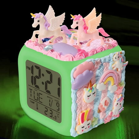 CPDD Unicorn Alarm Clocks for Girls, DIY Arts and Crafts Kit Digital ...