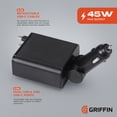 Griffin PowerJolt® 4-in-1 Travel Car Charger with Retractable USB-A ...