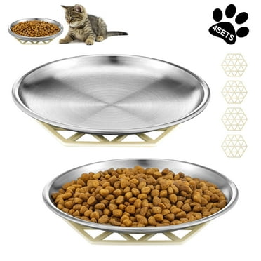 Kitty City Raised Cat Bowls, 2 Pack, Light Pink and Teal - Walmart.com