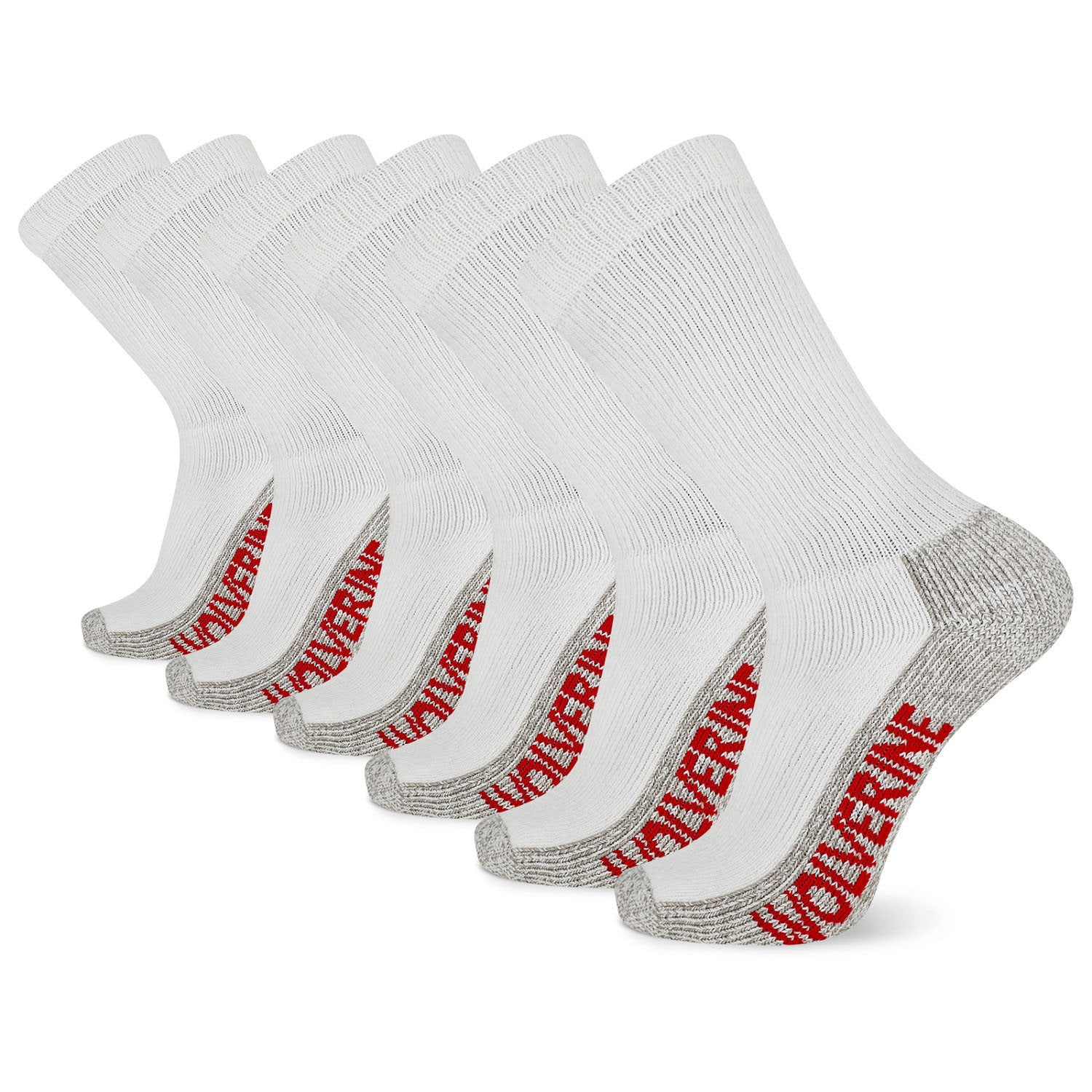 Wolverine Men's 6-Pack Steel Toe Cotton Work Sock - Samsclub.com