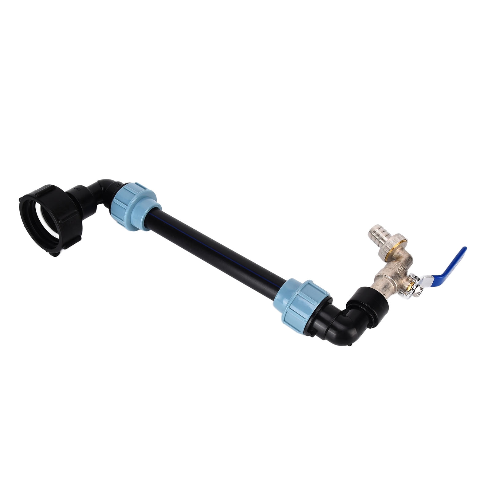 Fafeicy Elbow IBC Adapter, Gooseneck Outlet Tap Connector, 60mm Inlet ...