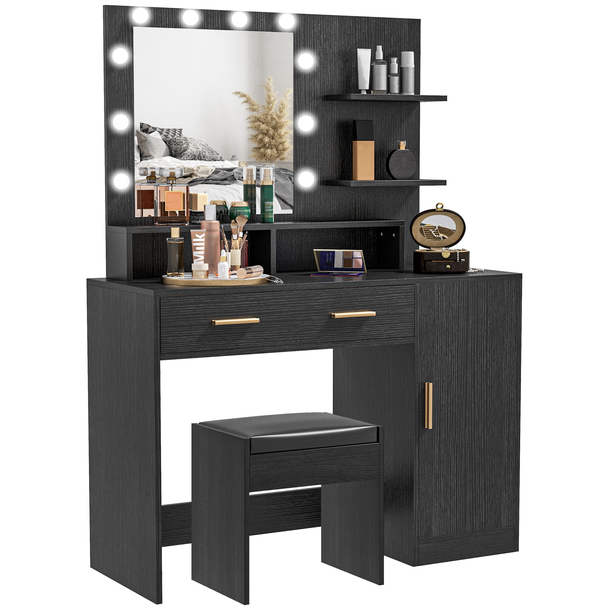 Click here for Homcom Vanity Table Set  Makeup Table With Stool... prices