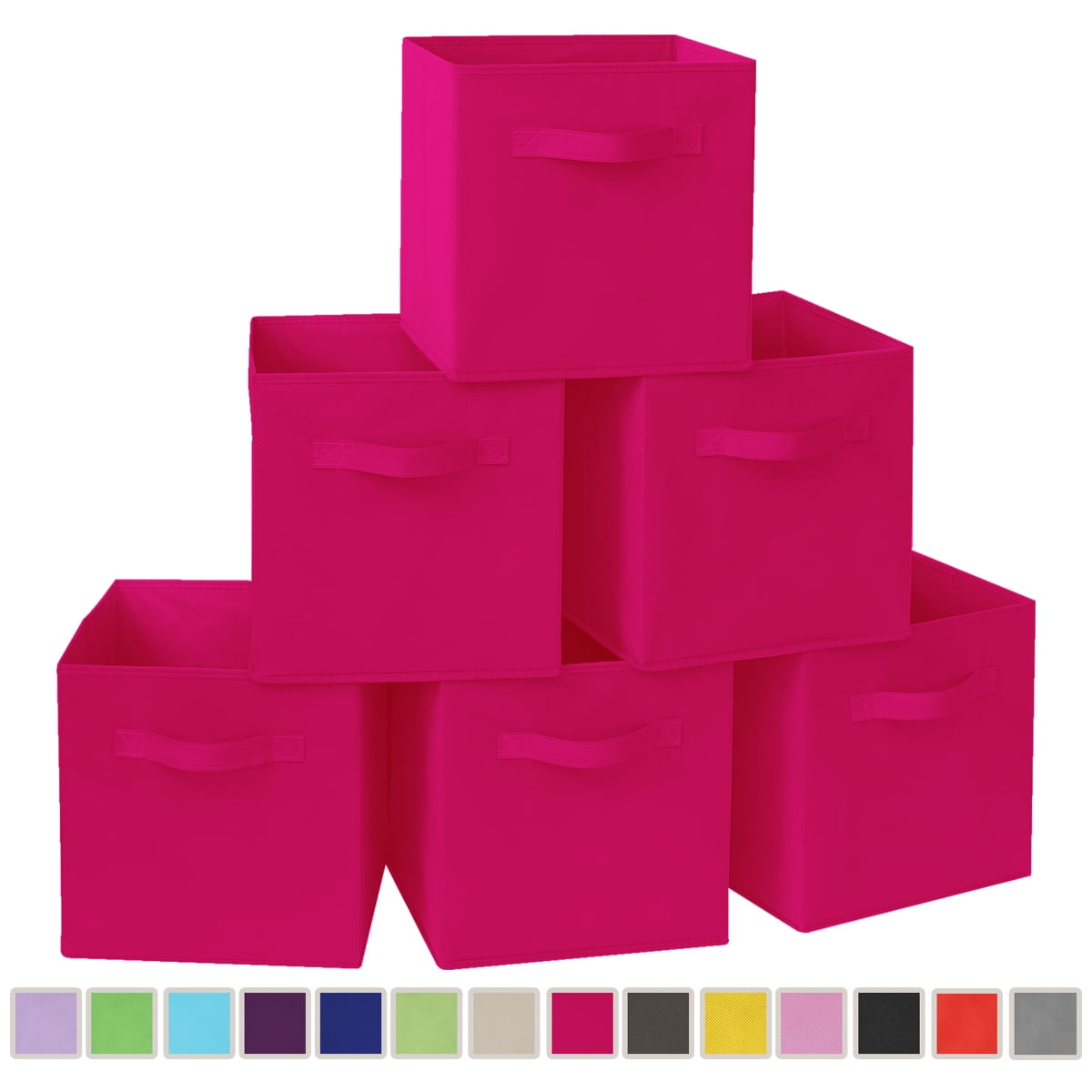 Click here for Yoytoo 6 Pack Collapsible Fabric Cube Storage Bins... prices