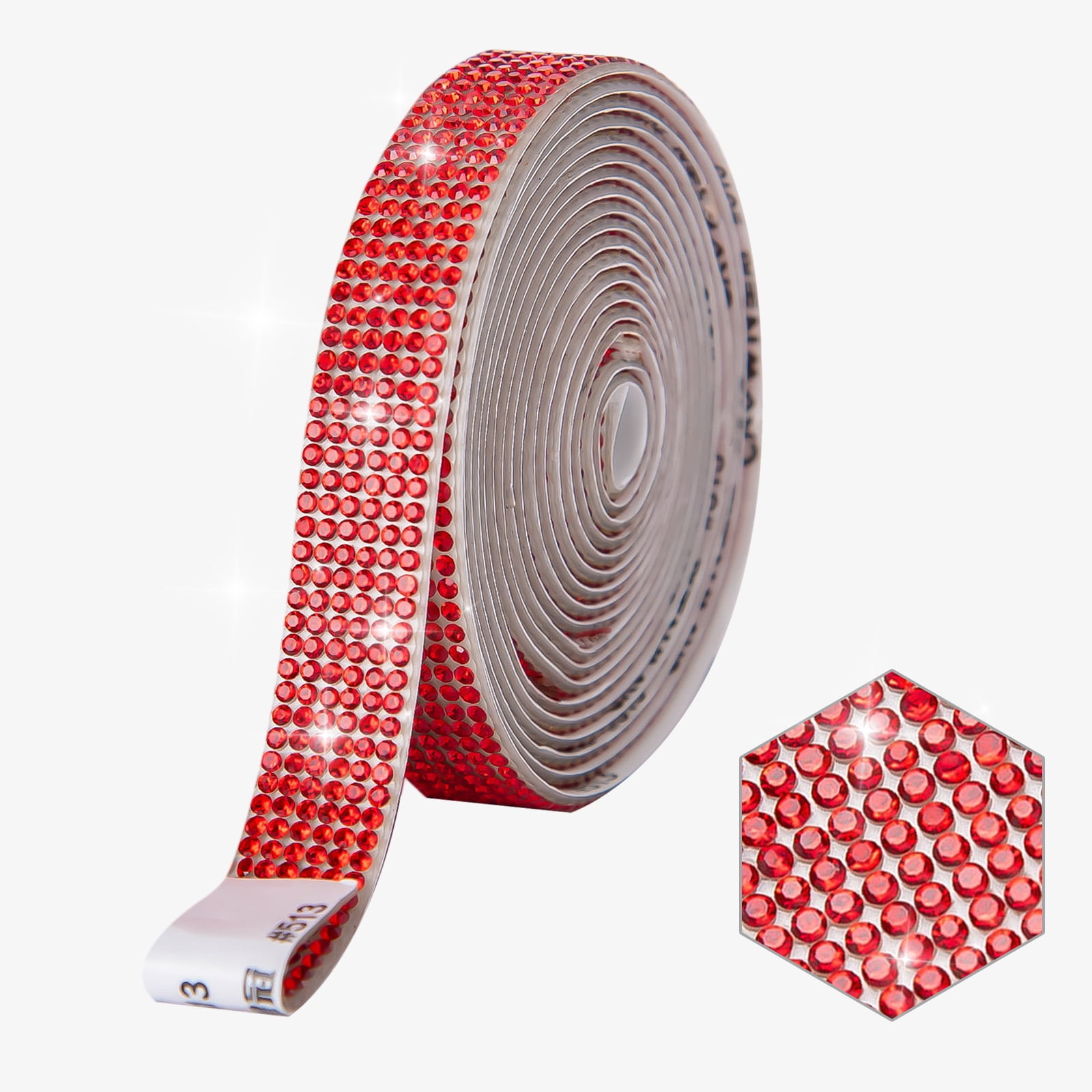 Self Adhesive Crystal Rhinestone Ribbon Sticker with 2mm Rhinestones ...