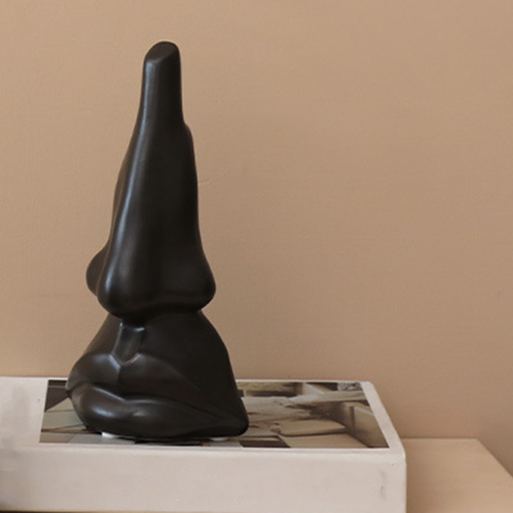 Abstract Nose Statue, Abstract Figurine Sculptures for Entrance, Living ...