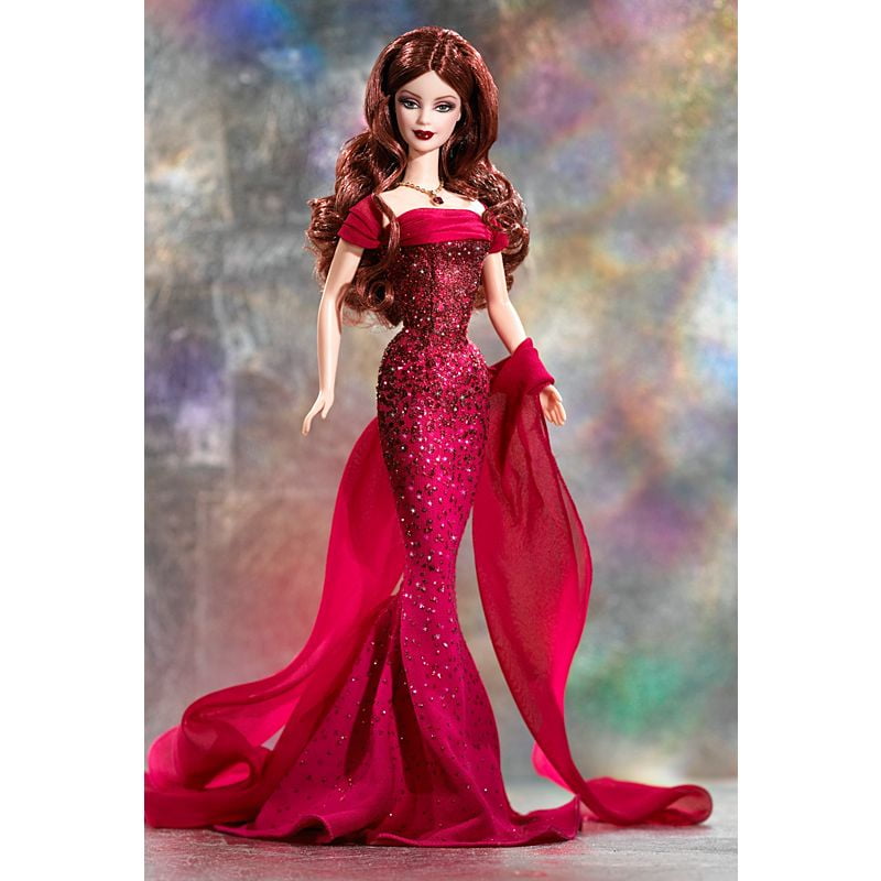 Barbie Birthstone Collectible: July Ruby - Walmart.com