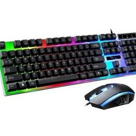 braveheart Game Keyboard Rainbow Backlight USB Wired Gaming Keyboard ...