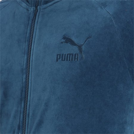PUMA Men's Iconic T7 Velour Track Jacket, Intense Blue, L | Walmart Canada