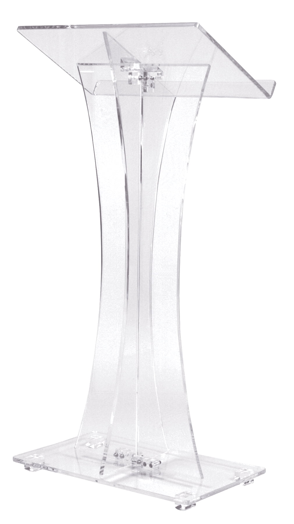 Oklahoma Sound® Clear Acrylic Curved Lectern - Walmart.com