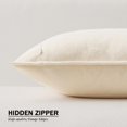 Waterproof Decorative Pillow Covers Cream White 22x22 Inch Pack of 2 ...