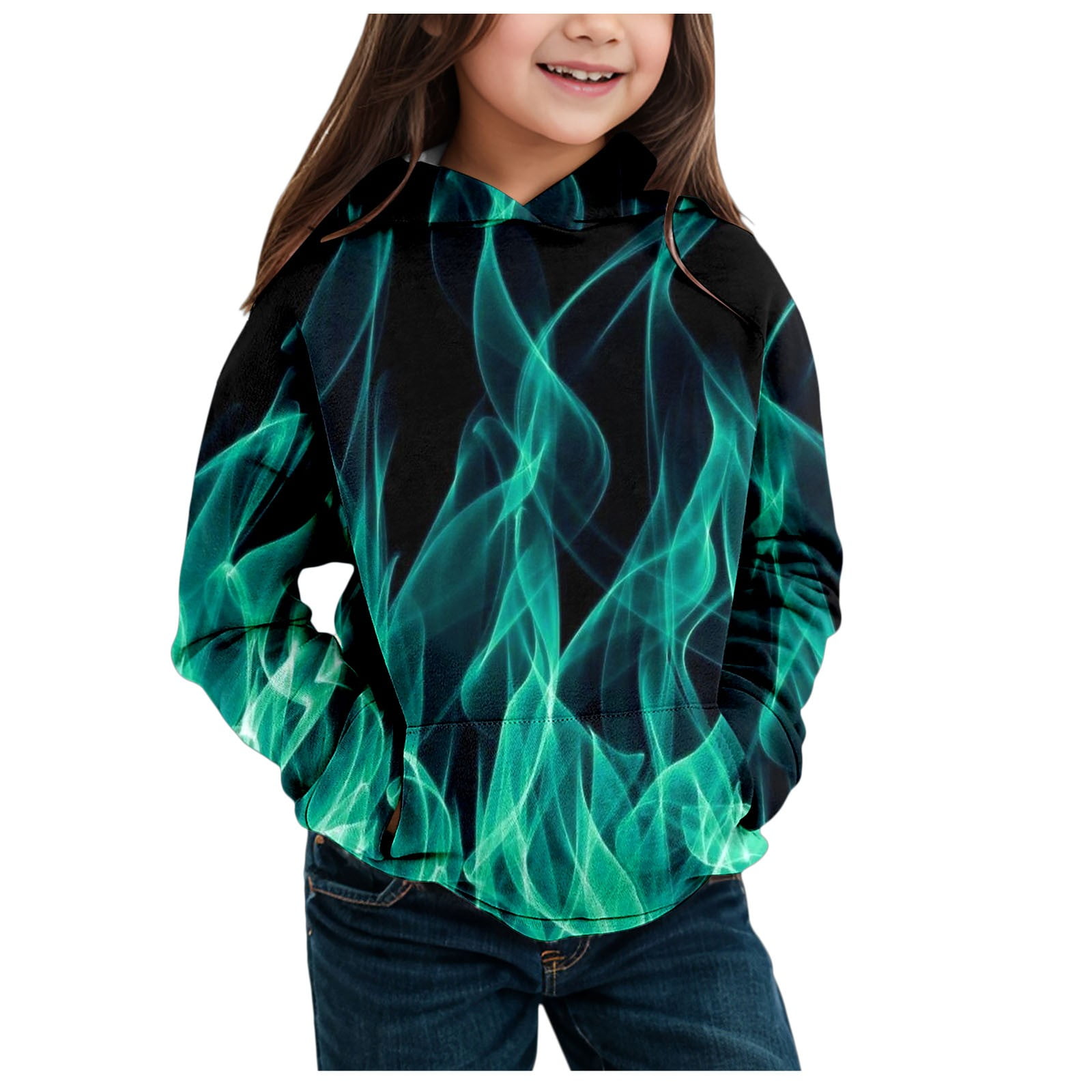 Click here for Tiweke Blue Zip Up Hoodie childrens Long Sleeved F... prices