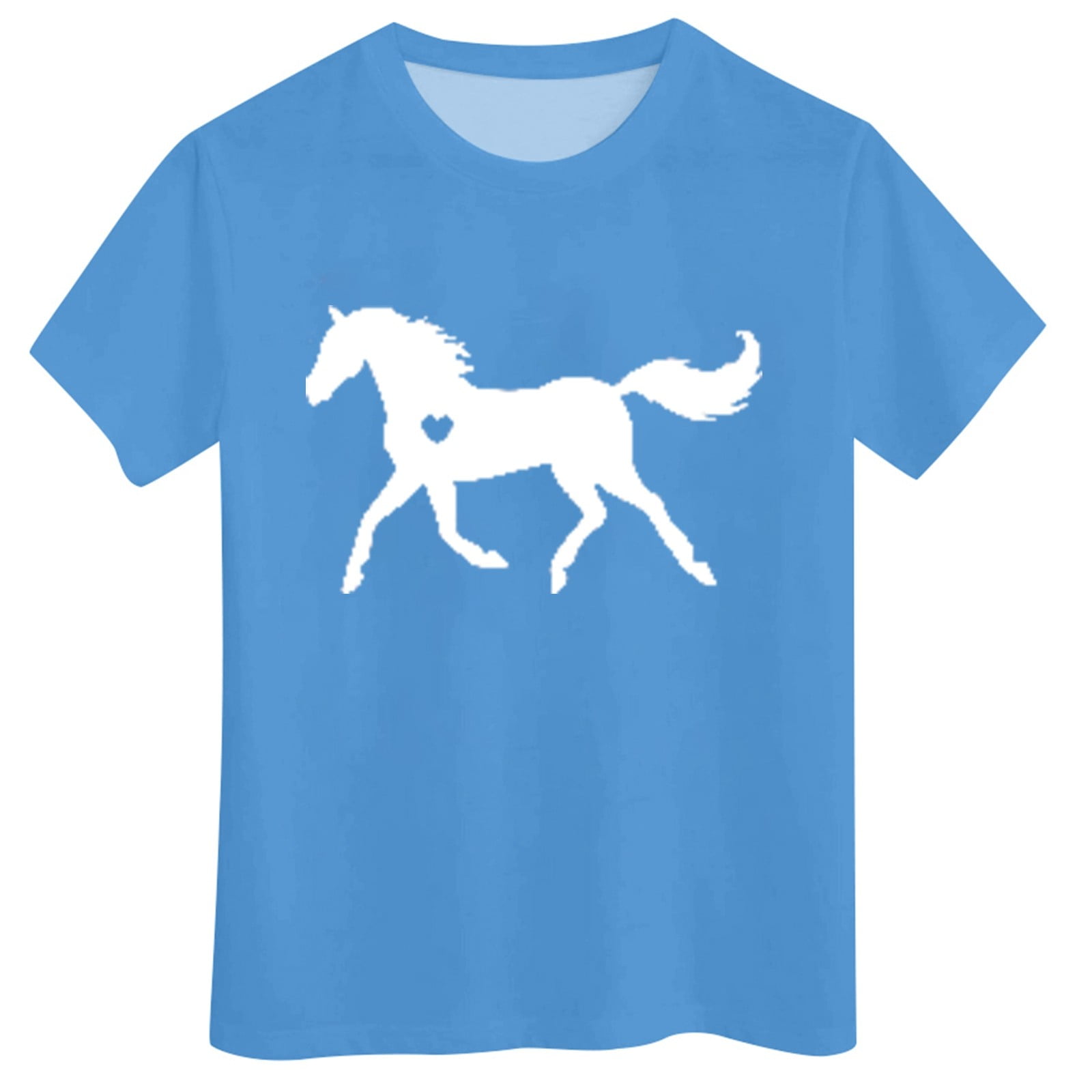 Click here for Huanglei Girls Casual Horse Riding Animal Print T... prices