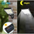 TYD Outdoor Solar Street Light, 72 LED, 3 Lighting Modes, Motion Sensor ...