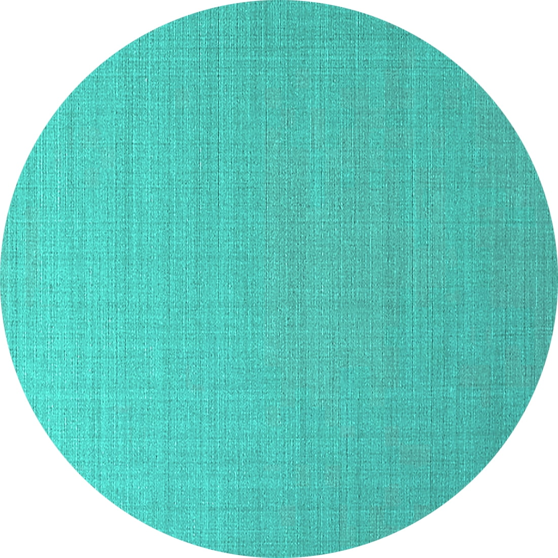 Ahgly Company Indoor Round Solid Turquoise Blue Modern Area Rugs, 5 ...