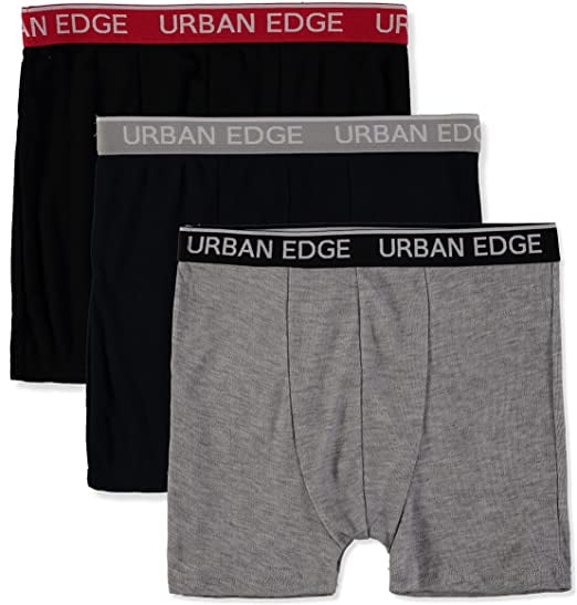 3 Pack Urban Edge Men's Underwear Multipack Boxer Briefs, Assorted ...