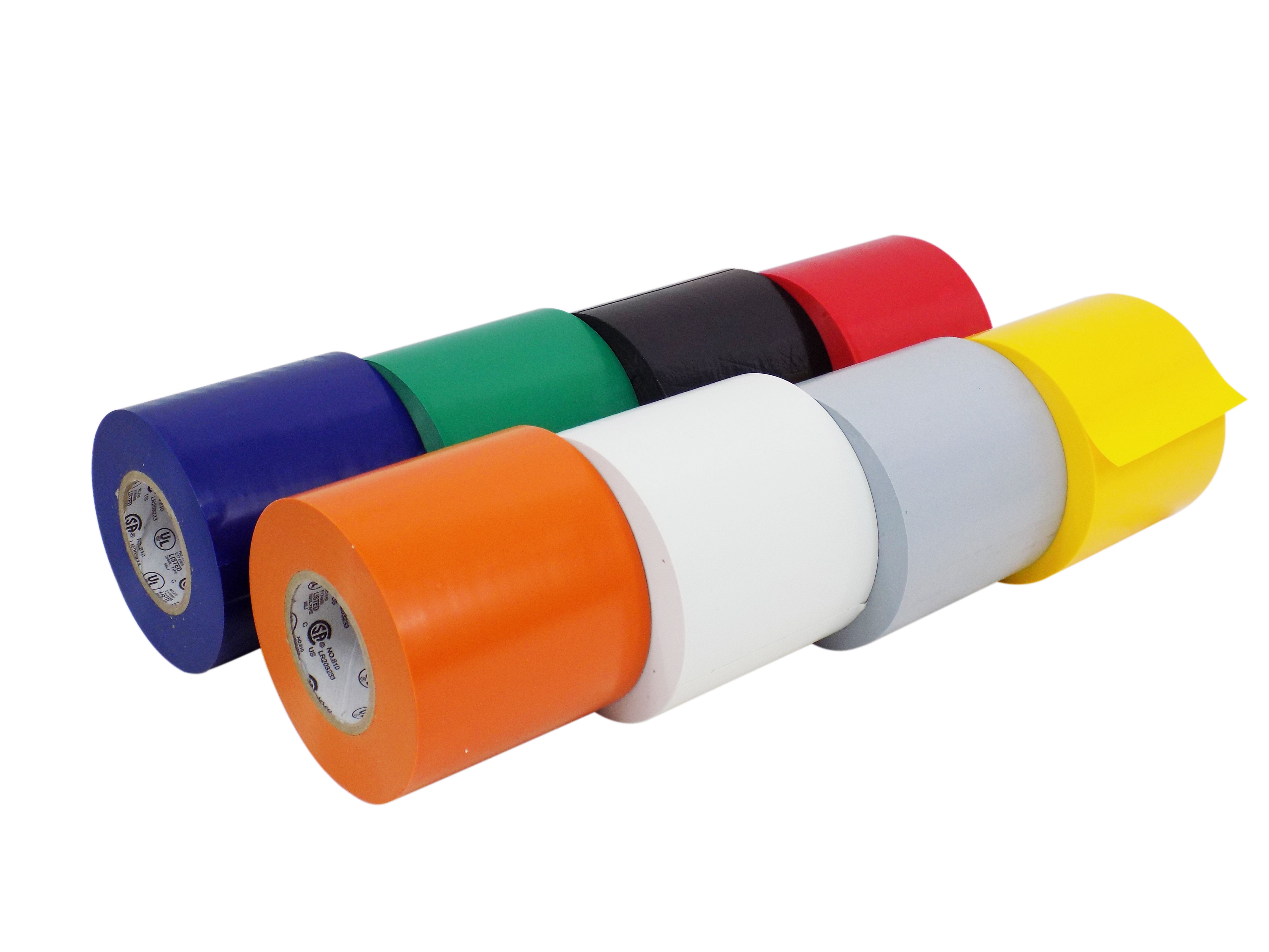 WOD Tape Rainbow Electrical Tape General Purpose 3 in. x 66 ft. High ...