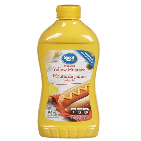 Great Value Prepared Yellow Mustard, 550 mL - Walmart.ca
