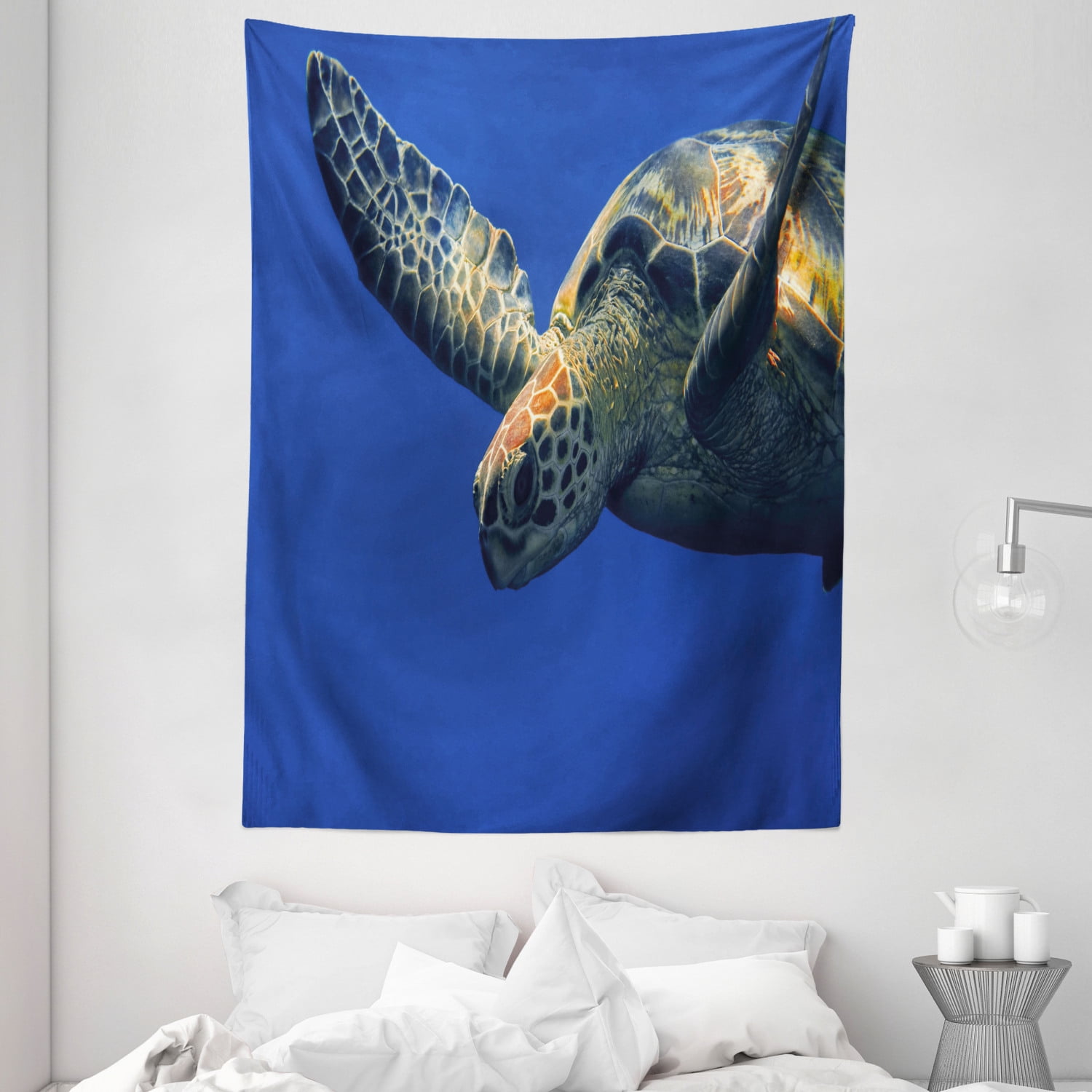 Art & Collectibles UV Reactive Firey Purple Pink Yellow Sea Turtle ...