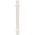 Vita New England Decorative Mounting Post, 5' White Outdoor Lamp Post ...