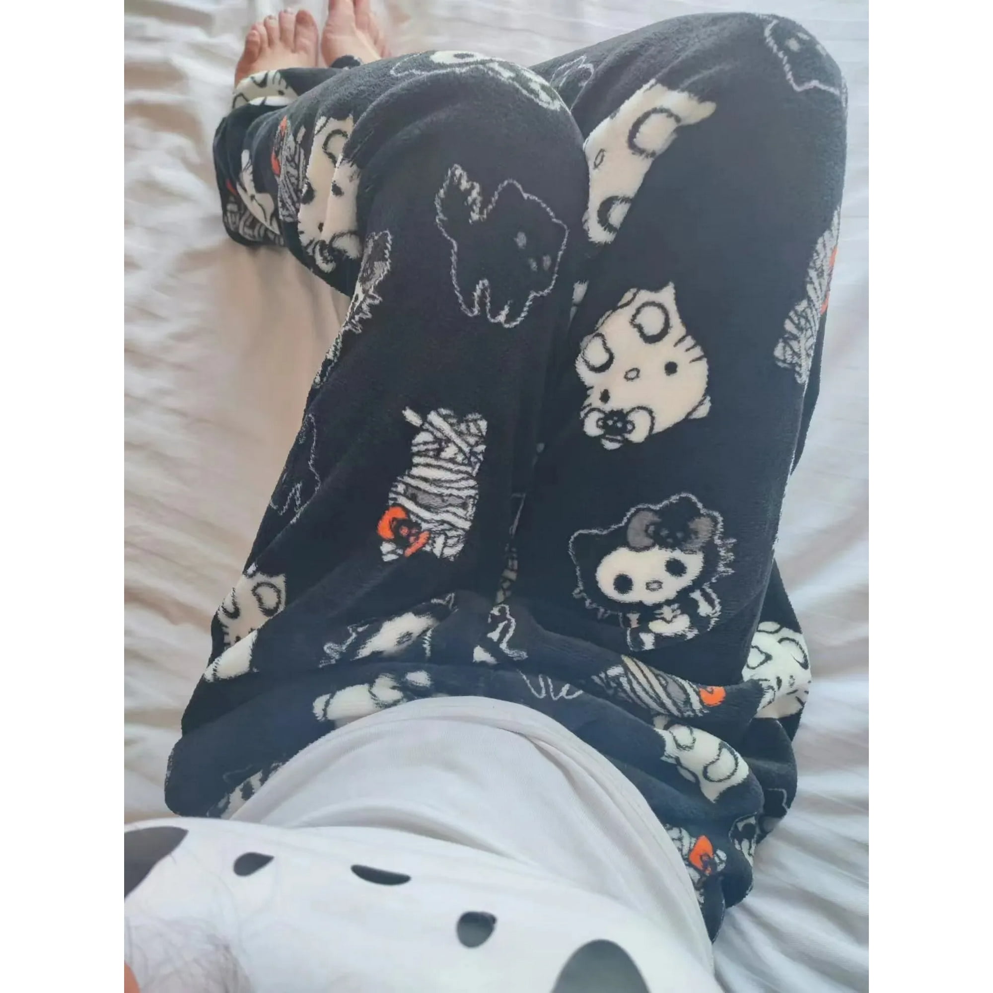 Click here for Unbranded Hello Kitty Pajamas Pants Black Pink Ani... prices