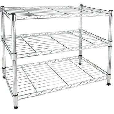 ZenSports 5-Tier Mobile Storage Rack 300LBS Steel Wire Shelving Unit W ...