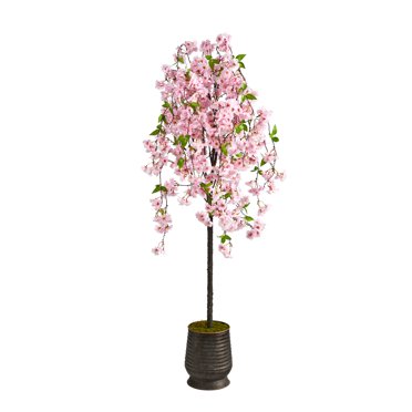 Nearly Natural 6' Cherry Blossom Artificial Tree - Walmart.com