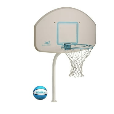 GoSports Splash Hoop ELITE, Deck-Mounted, Adjustable Inground Pool ...
