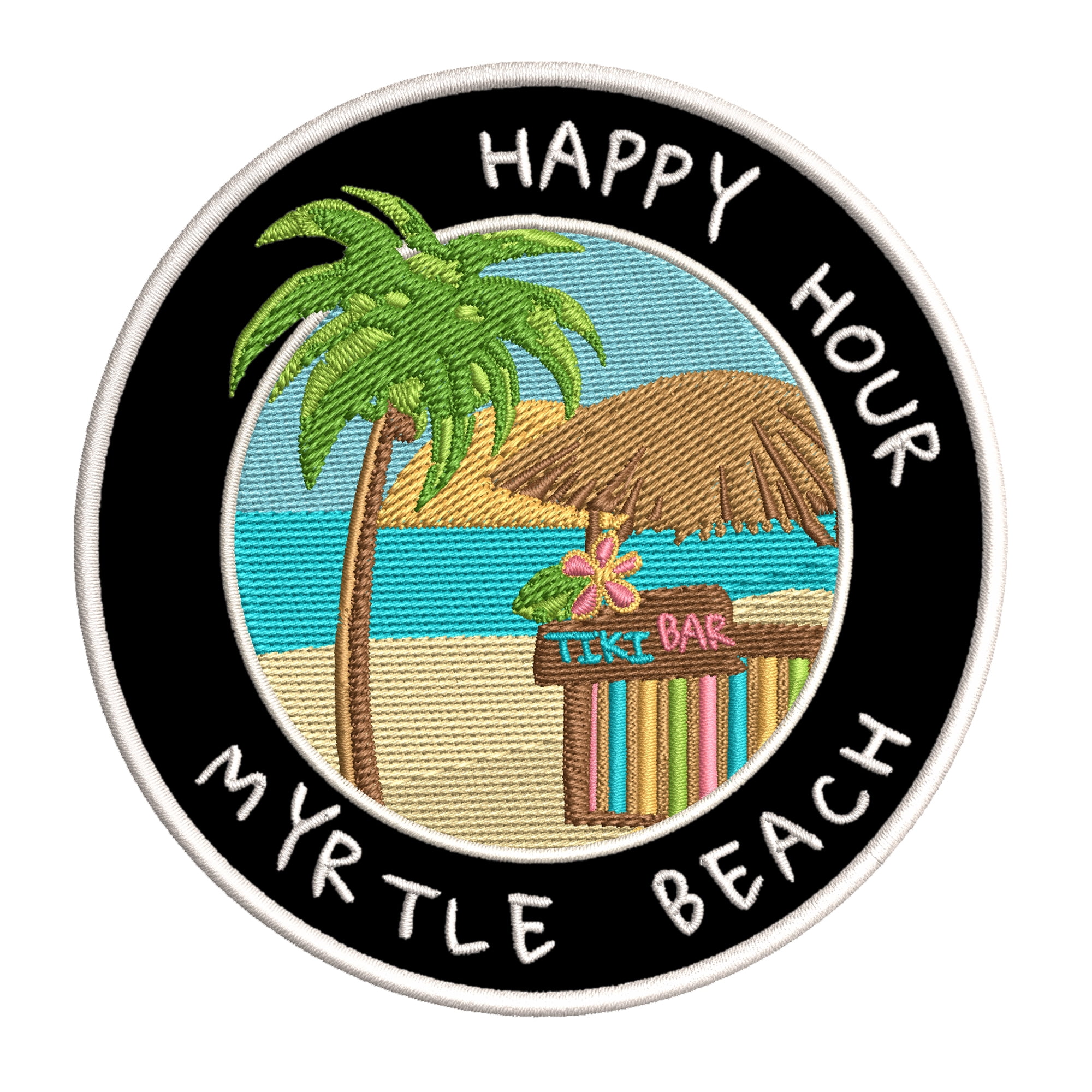 Happy Hour! Myrtle Beach, South Carolina 3.5 Inch Iron Or Sew On ...