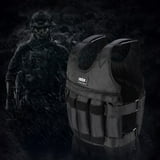 Vobor Adjustable Training Weighted Vest, 110 Lb/50 Kg, Black (Weights ...