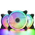 LAWONP-DS 120MM PWM Fans, 3Pack LED RGB Case Fans for PC Cases, CPU ...