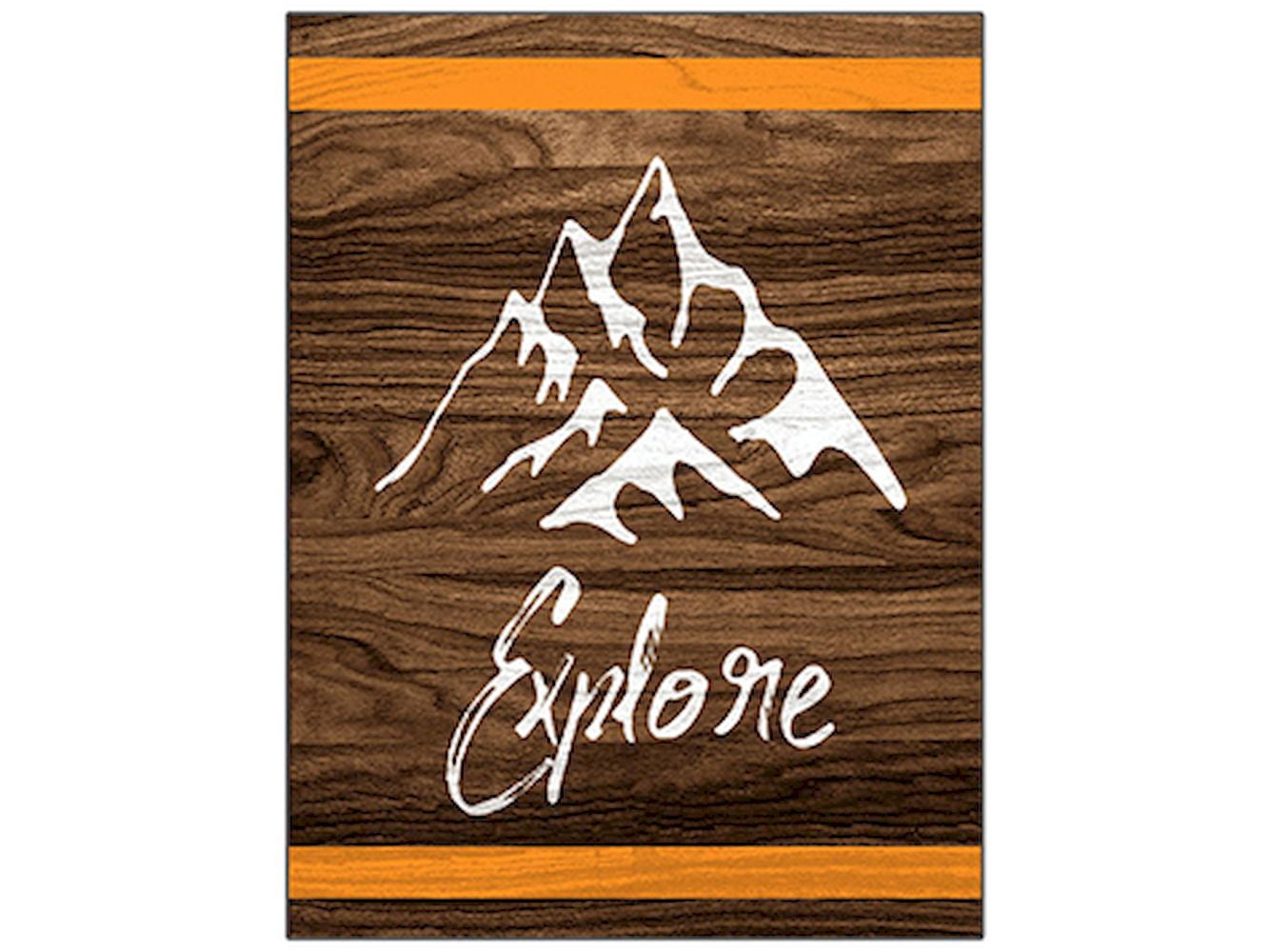 "Explore " Wooden Sign - Walmart.com