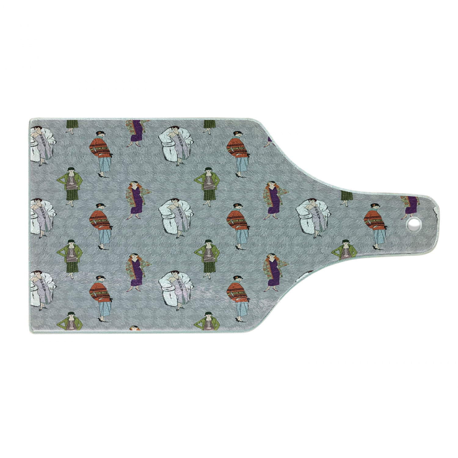 Retro Cutting Board, Flapper Girls 20s Style Pattern Retro Women's ...