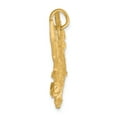 10k Yellow Gold Eagle Pendant for Men or Unisex, Textured and High ...