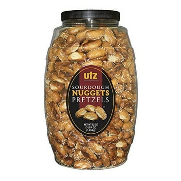 Utz Old Fashioned Sourdough Hards Pretzels 26 oz. Barrel (2 Barrels ...