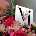 3drose, Elegant Pink and Purple Peony Flower Monogram M, 6 Greeting ...