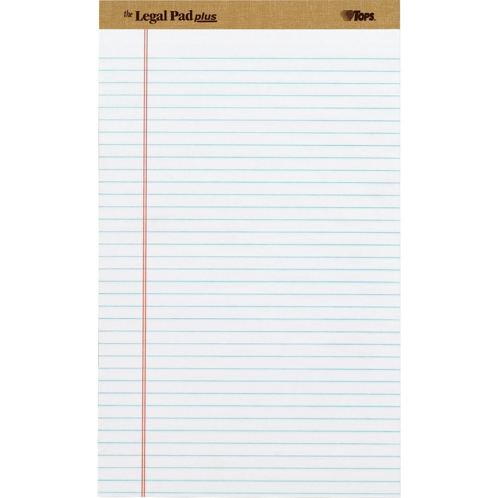 TOPS, TOP71573, Legal Pad+ Ruled Perforated Pads - Legal, 1 Dozen ...