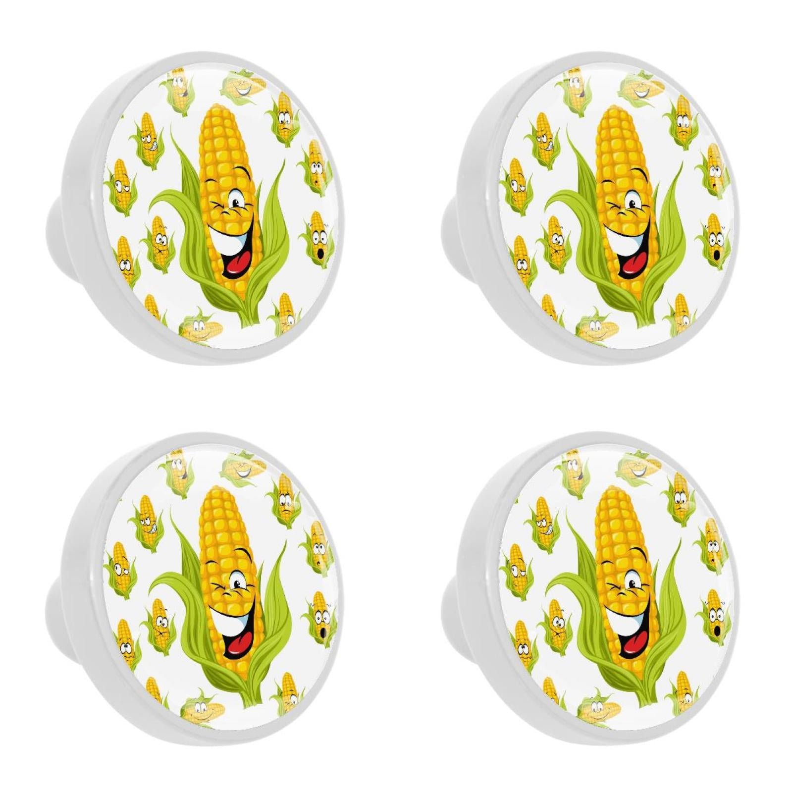 4 Pcs Corn Expression Knobs for Kitchen Cabinet Cupboard Dresser ...