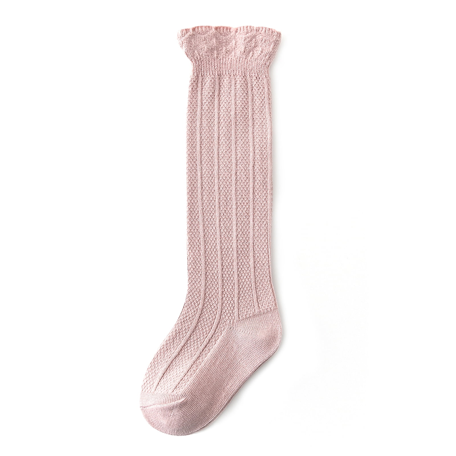 American Trends Baby Girls Boys Uniform Knee High Socks Tube Ruffled ...
