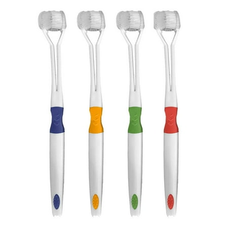 Special 3 Sided Tooth Brush Autism ADHD Sensory Childs Disabled Fashion ...