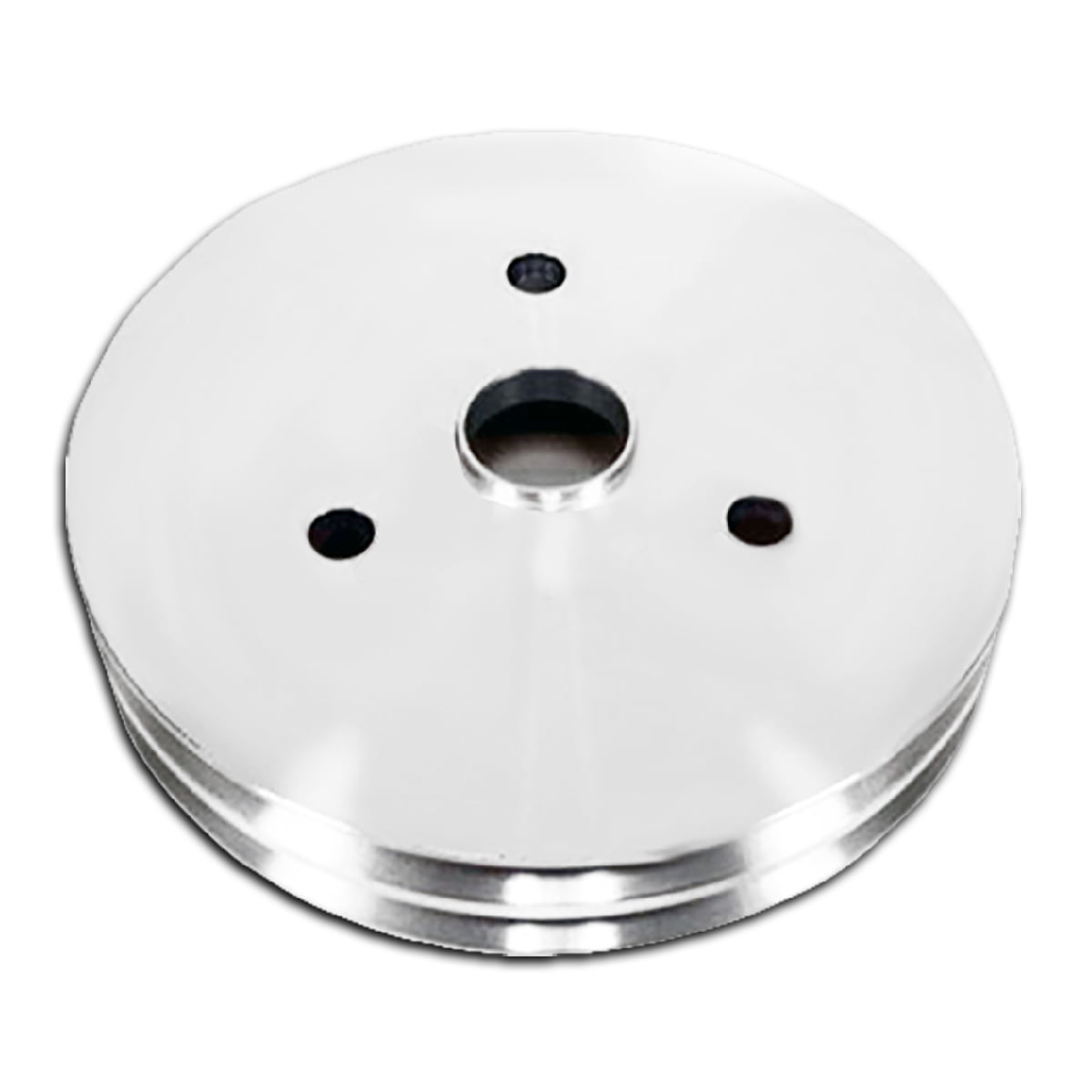 Fits Chevy SB Small Block Engine Aluminum Chrome Crank Pulley 2 Groove ...