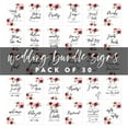 Koyal Wholesale Pink Burgundy Roses Wedding Signs Bundle Set for ...