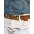 LP | LP by Linea Pelle Women's Woven Stretch Belt, Brown - Walmart.com