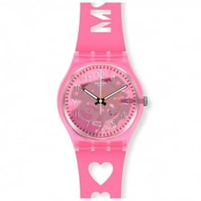 Swatch LK396 Women's Essentials Casual Blue Wrist Watch with Silicone ...