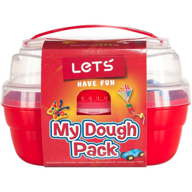 Let's Have Fun My Dough Pack 14pcs-6 Soft Dough Colors & 8 Shape ...