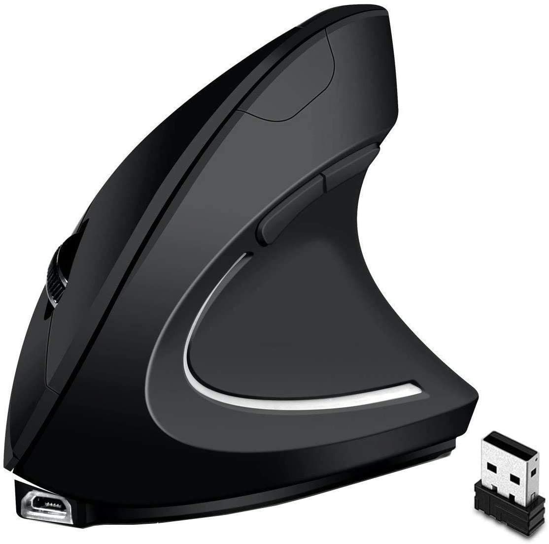 Wireless Mouse Ergonomic Mouse Rechargeable Vertical Optical Mice,3 ...