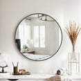 Simenmax Round Wall Mirror 24 Inch, Bathroom Mirrors for Over Sink ...