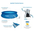"Funsicle QuickSet 10' x 30"" Easy Set Outdoor Swimming Pool with ...