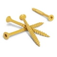"Deck Plus Flat Head Outdoor Wood Screws, #8 x 2"", Tan Ceramic Coating ...